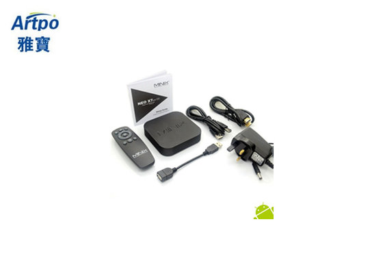 Corteza quad-core A9 2G/8G X7 del mini WiFi HDMI 1080p HD IPTV set-top box NEO de MINIX