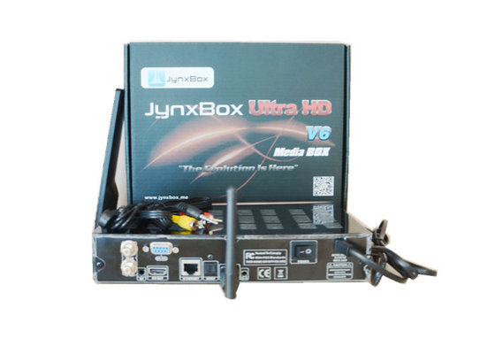 Receptor de satélite JynxBox ultra HD V6 de Wifi/ATSCDVB S2 Digitaces con el módulo JB200