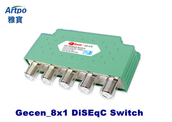 Gecen 8 en 1 interruptor por satélite Gd-81E de DiSEqC para los accesorios por satélite 950 de DVB - 2400MHz