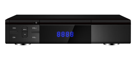 Ayuda combinada MPEG4 AVC H.264 Coanxial HDMI CVBS EPG del receptor del OEM DVB-S2 y de DVB-T2 Digitaces