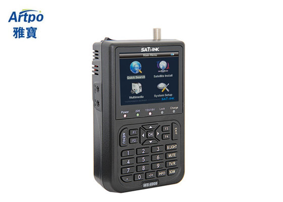 Buscador por satélite de la señal del PDA del metro DVB-S FTA del buscador de Digitaces del menú grande de Satlink WS-6908