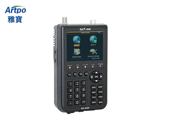 3,5" metros terrestres originales de la señal de Satlink WS-6909DVB-S del metro por satélite del buscador del LCD Digital