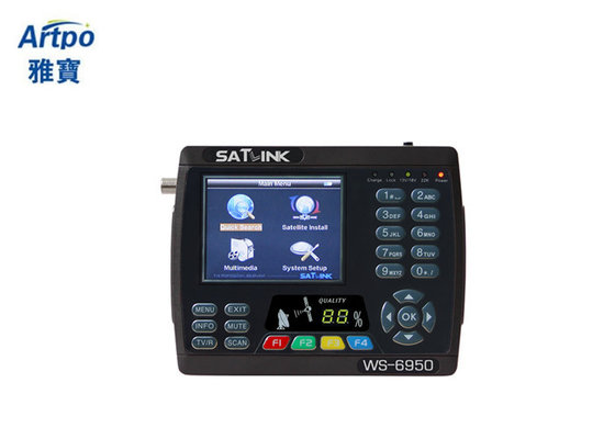 Metro por satélite en pantalla grande portátil del buscador de Satlink WS-6950 Digitaces para DVB-S/el FTA
