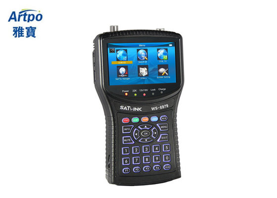 Satlink WS-6979 DVB-S2 y metro por satélite combinado 3,5" del buscador de DVB-T2 Digitaces buscador terrestre de Siganl