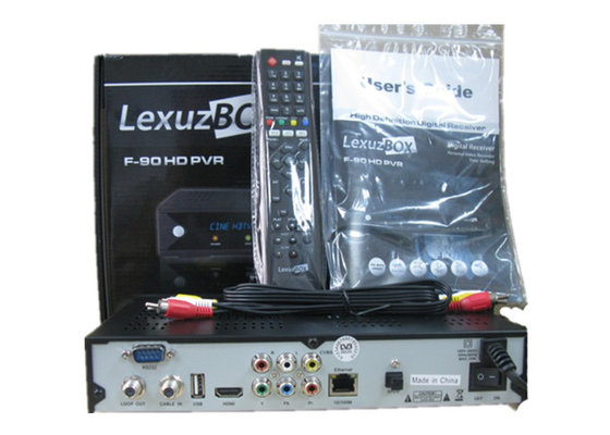 Receptor del cable de Lexuzbox F90 Paraguai DVB-C Digitaces/set-top box de la televisión por cable de Azamerica F90 PVR para el Brasil