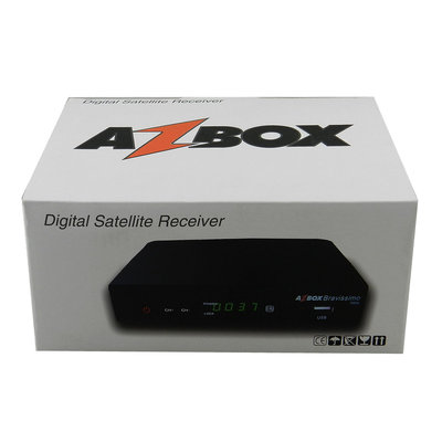 Receptor de satélite del sintonizador del gemelo de Azbox Bravissimo del decodificador de RS-232/de HDMI/del USB/del RJ45 Digital TV