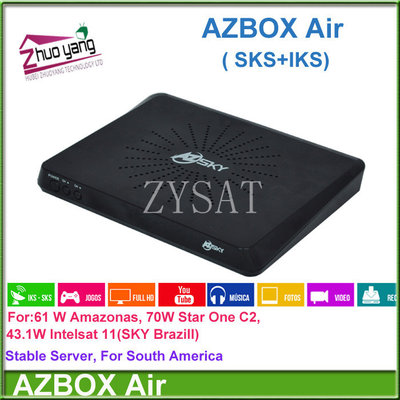 La alta definición Azsky SK4 adelgaza al receptor de satélite de la TV para el reloj 70W 30W del Brasil