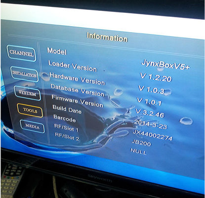 Receptores de satélite del receptor de ATSC digital del sintonizador del gemelo de Jynxbox V5+ 8 QPSK con el IR/el LAN/JB200