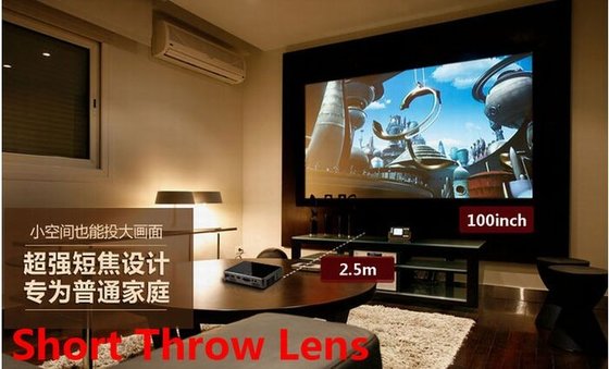 De HD del proyector elegante androide casero inalámbrico lleno del cine MINI DLP Digital 3D androide Proyector de Protable