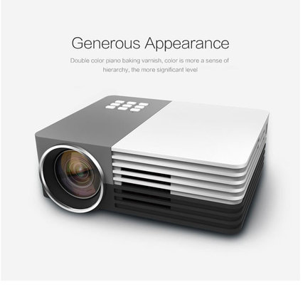 El HDMI digital del USB VGA llevó el proyector elegante androide vídeo nativo de 80 lúmenes para el teatro casero/sistema de pesos americano