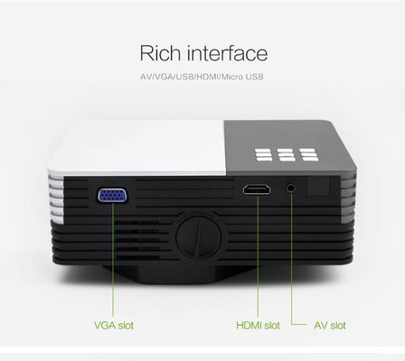 El HDMI digital del USB VGA llevó el proyector elegante androide vídeo nativo de 80 lúmenes para el teatro casero/sistema de pesos americano