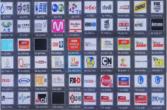Uso de Malasia ASRTO IPTV APK para la ayuda androide 156 Channles de la caja para Malyasia Singapur Indonesia