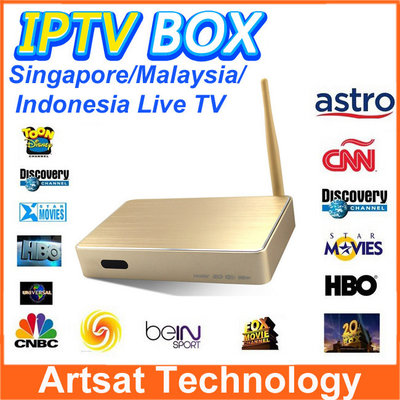 Ayuda androide 156 Channles de la caja de ASTON X8 ASRTO IPTV del set-top box de Malasia HD IPTV para Malyasia Singapur Indonesia