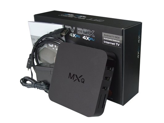Caja androide MXQ XBMC quad-core de SKYPE QQ Facebook Smart TV instalada previamente