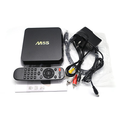 Caja elegante portátil Media Player androide Mali450 4K de Amlogic s812 M8S TV