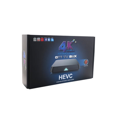 Caja elegante portátil Media Player androide Mali450 4K de Amlogic s812 M8S TV