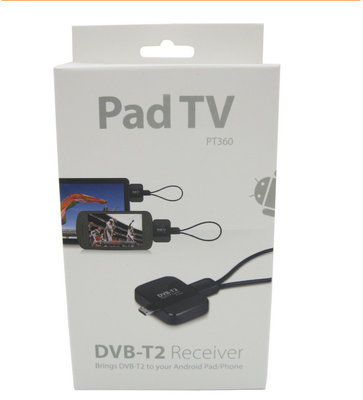 Del COJÍN DVB-T2 mini USB receptor del sintonizador de tv para el reloj androide Digital TV del teléfono y de la tableta dondequiera
