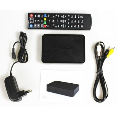 Mag250 el árabe árabe de la caja del linux IPTV canaliza la caja de la televisión de Internet