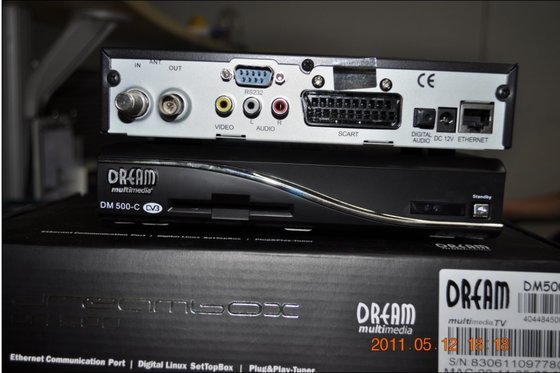 Set-top box del lector del OS Smart Card de Linux del receptor del cable de Dreambox 500 dm500c DVB C Digital