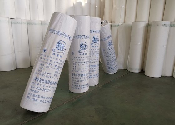 PE Basement Floor Waterproofing Membrane Cement Adhesive Bonding