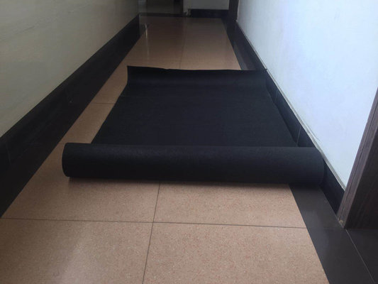Black EPDM Rubber Roofing Membrane , Elastomeric Roof Coating Strong Deformation Adaptability