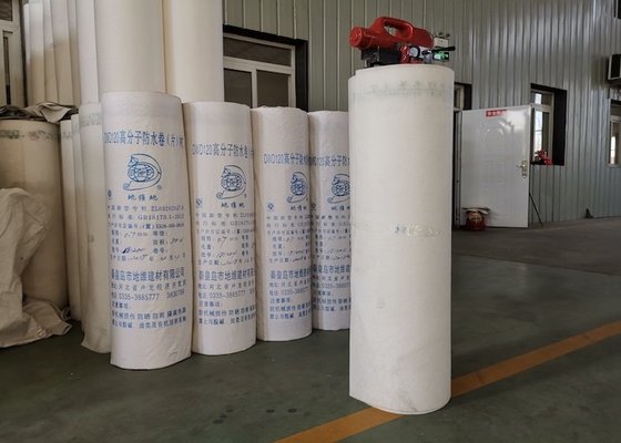 PE Basement Floor Waterproofing Membrane Cement Adhesive Bonding
