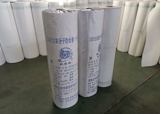 Roll Type Slab Waterproofing Membrane Rough Fleece Surfaces With Cement Adhesives