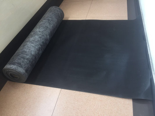 Black EPDM Rubber Roofing Membrane , Elastomeric Roof Coating Strong Deformation Adaptability