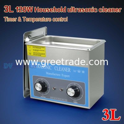 3L 120W Desktop stainless steel  ultrasonic cleaner for glasses