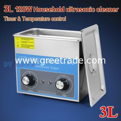 3L 120W Desktop stainless steel  ultrasonic cleaner for glasses