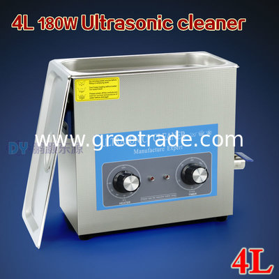 4L 180W househlold desktop stainless steel ultrasonic cleaner for razor