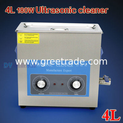 4L 180W househlold desktop stainless steel ultrasonic cleaner for razor