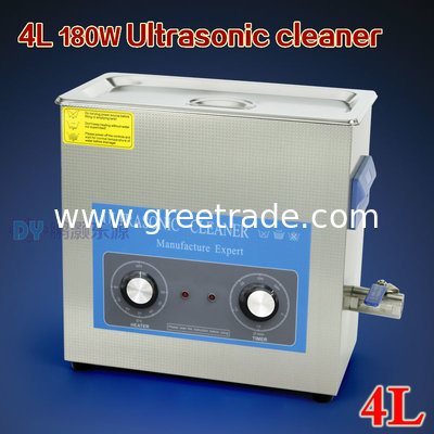 4L 180W househlold desktop stainless steel ultrasonic cleaner for razor