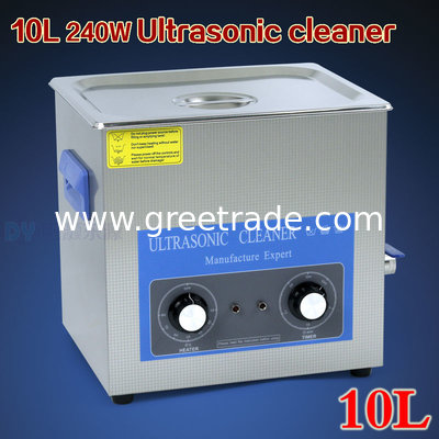 10L 240W Ultrasonic cleaner for Parts Hardware laboratory washing machine