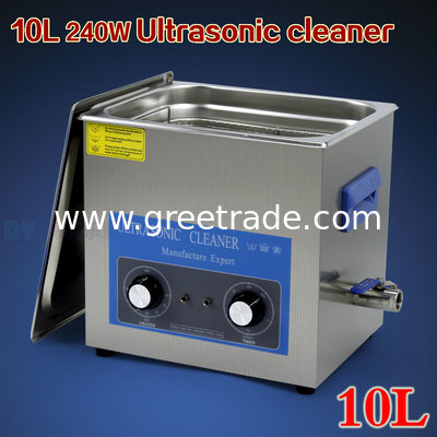 10L 240W Ultrasonic cleaner for Parts Hardware laboratory washing machine