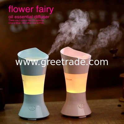 Flower fairy essential oil diffuser ultrasonic humidifier for household
