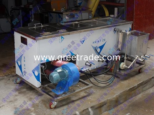 Industrial Ultrasonic Cleaning and Drying Machine with Three Tanks for factory