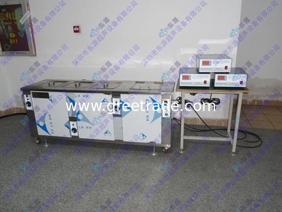 Industrial Ultrasonic Cleaning and Drying Machine with Three Tanks for factory