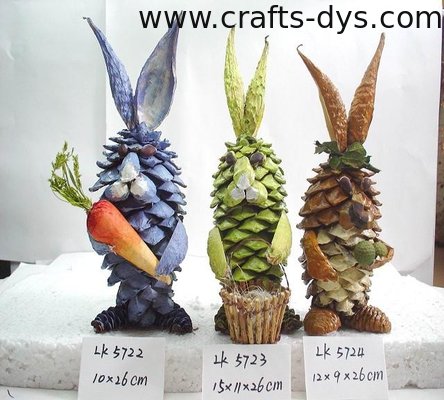 Handicraft rubbit,Bark and grass handmade,easter decoration,easter gifts,easter ornament,garden decoration
