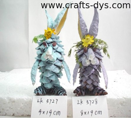 Handicraft rubbit,Bark and grass handmade,easter decoration,easter gifts,easter ornament,garden decoration