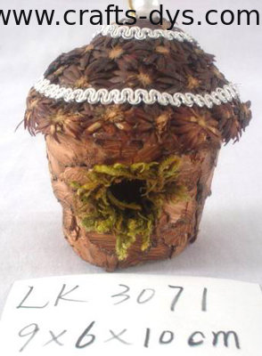 Handicraft small house,Natural material Easter day decoration and home decoration,High quality with competitive price