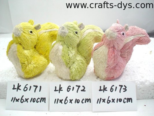 Handmade easter rubbit,easter day decoration,gifts,ornaments,nature grass made