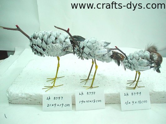 2018 new Handmade ostrich,Bark, branches and grasses made,holiday gifts ornaments and home decoration