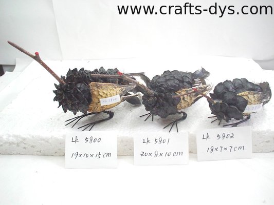 2018 new Handmade ostrich,Bark, branches and grasses made,holiday gifts ornaments and home decoration