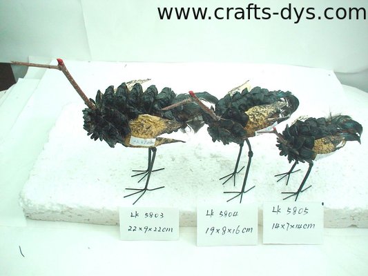 2018 new Handmade ostrich,Bark, branches and grasses made,holiday gifts ornaments and home decoration