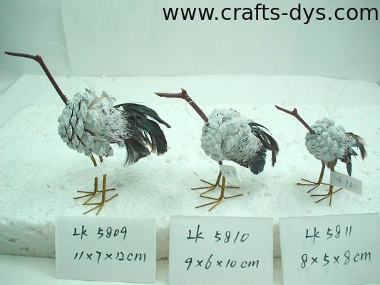 2018 new Handmade ostrich,Bark, branches and grasses made,holiday gifts ornaments and home decoration