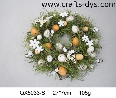 Easter wreath，easter decoration,easter gifts,easter ornament,garden decoration,holiday decorations
