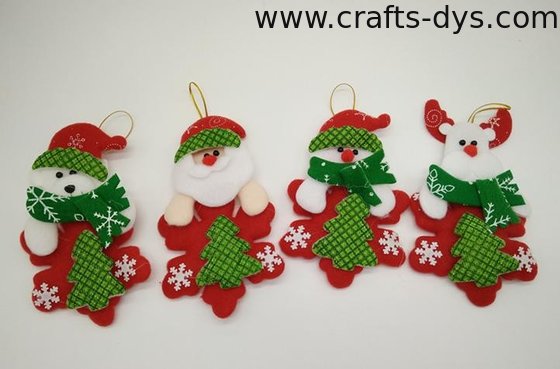 Plush Christmas decorations The Christmas tree to hang，hanger for window and door,party hanger