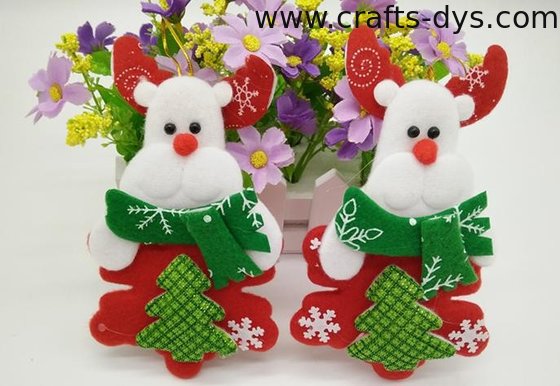 Plush Christmas decorations The Christmas tree to hang，hanger for window and door,party hanger