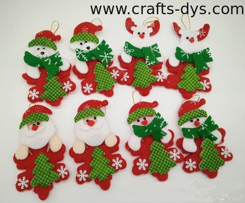 Plush Christmas decorations The Christmas tree to hang，hanger for window and door,party hanger